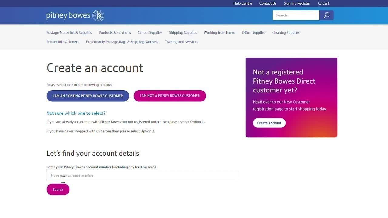 How to register on the Pitney Bowes webstore (AU / NZ)