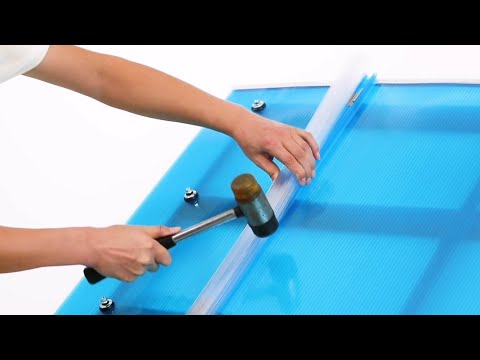 Polycarbonate sheet roofing installation tutorial