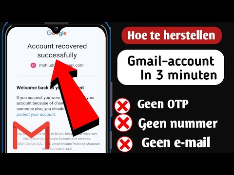 Herstel gehackt Gmail-account zonder e-mailadres en telefoonnummer 2024 Gmail-account te herstellen|