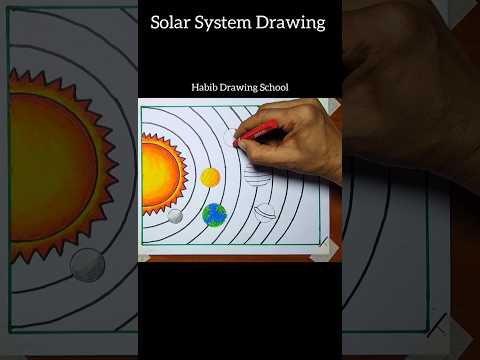 Solar System Drawing #shorts #shortsvideo #solarsystem #science