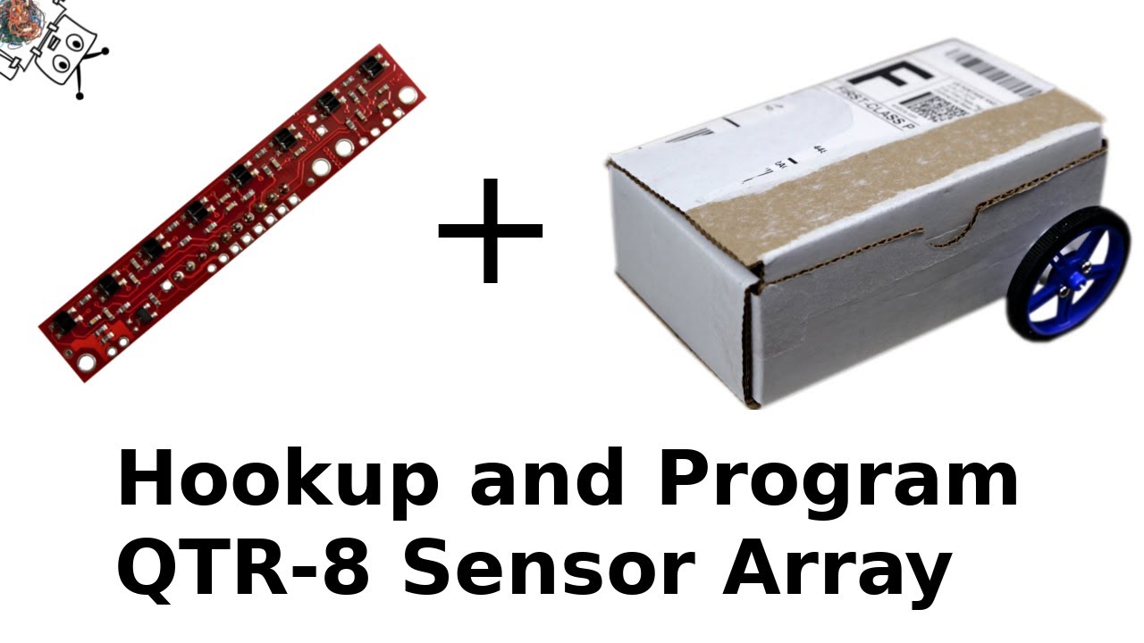 Hookup and Program QTR Array on Cardboard PID Bot