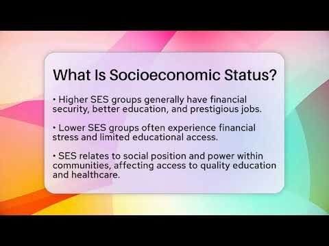 What Is Socioeconomic Status? - The Sociology Workshop