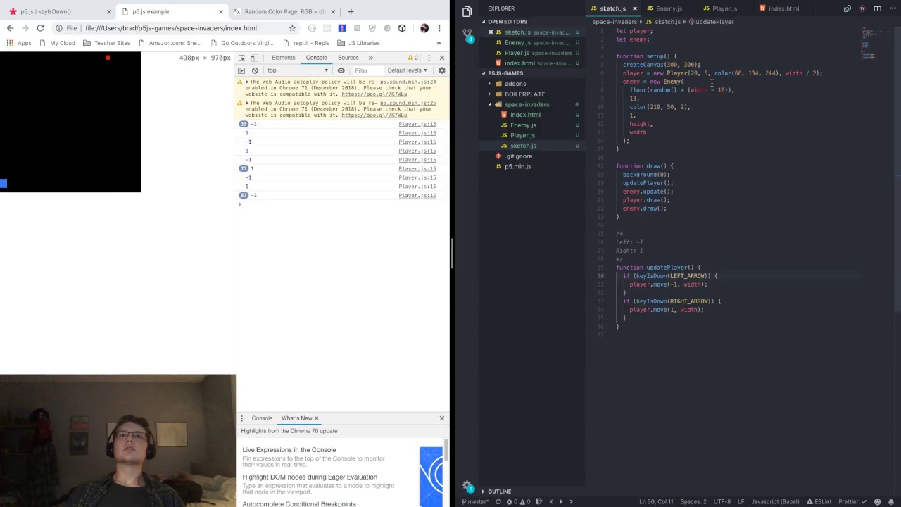 Making Games With Javascript - Space Invaders | Part 1