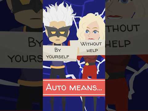 English Vocabulary Power-Up! "Auto" Prefix! #english