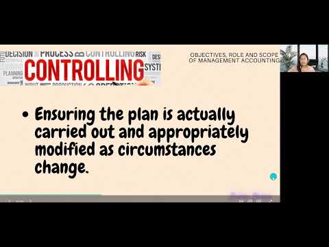 MAS: Objectives, Role and Scope of Management Accounting