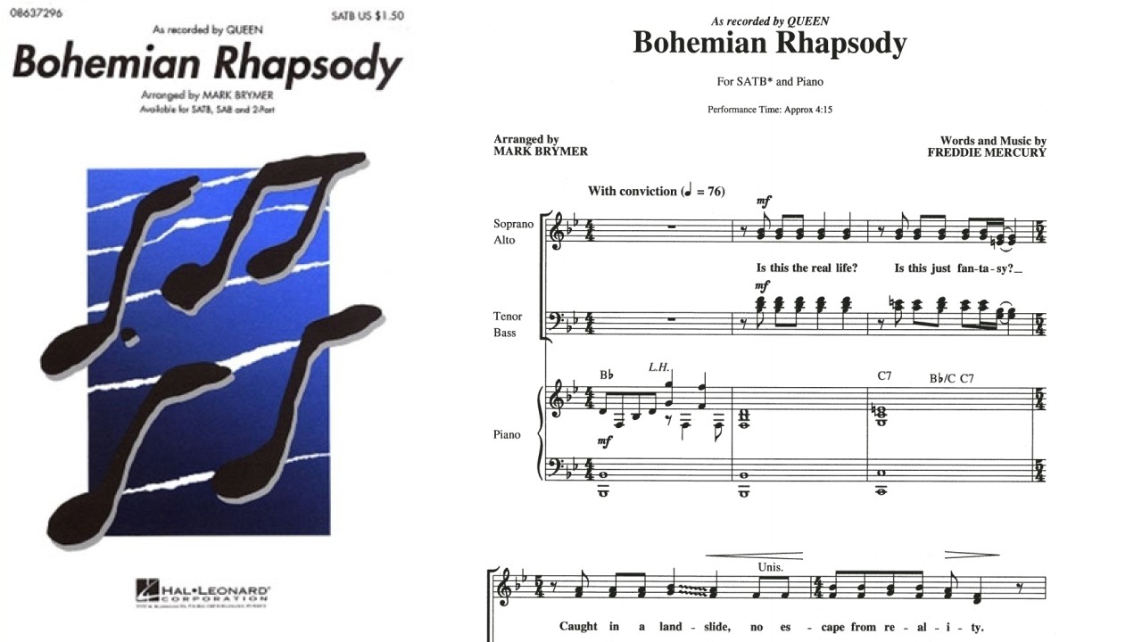 Bohemian Rhapsody by Queen | SATB Choir | Arr. Mark Brymer