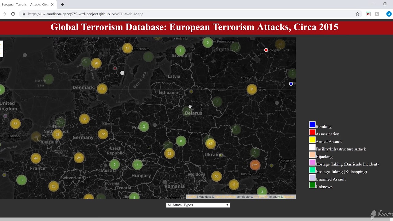 Global Terrorism Database Webmap Tutorial Video
