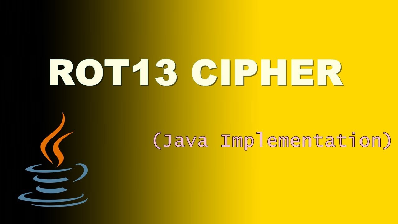 ROT13 Cipher (Java Implementation)
