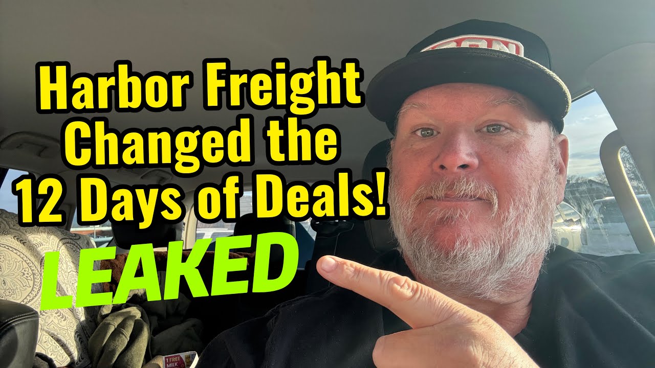Harbor freight changes the 12 days of deals!