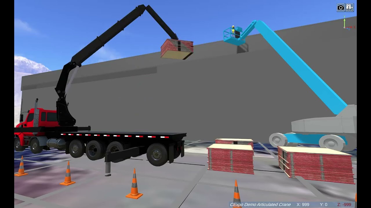 Articulated Crane Ground View