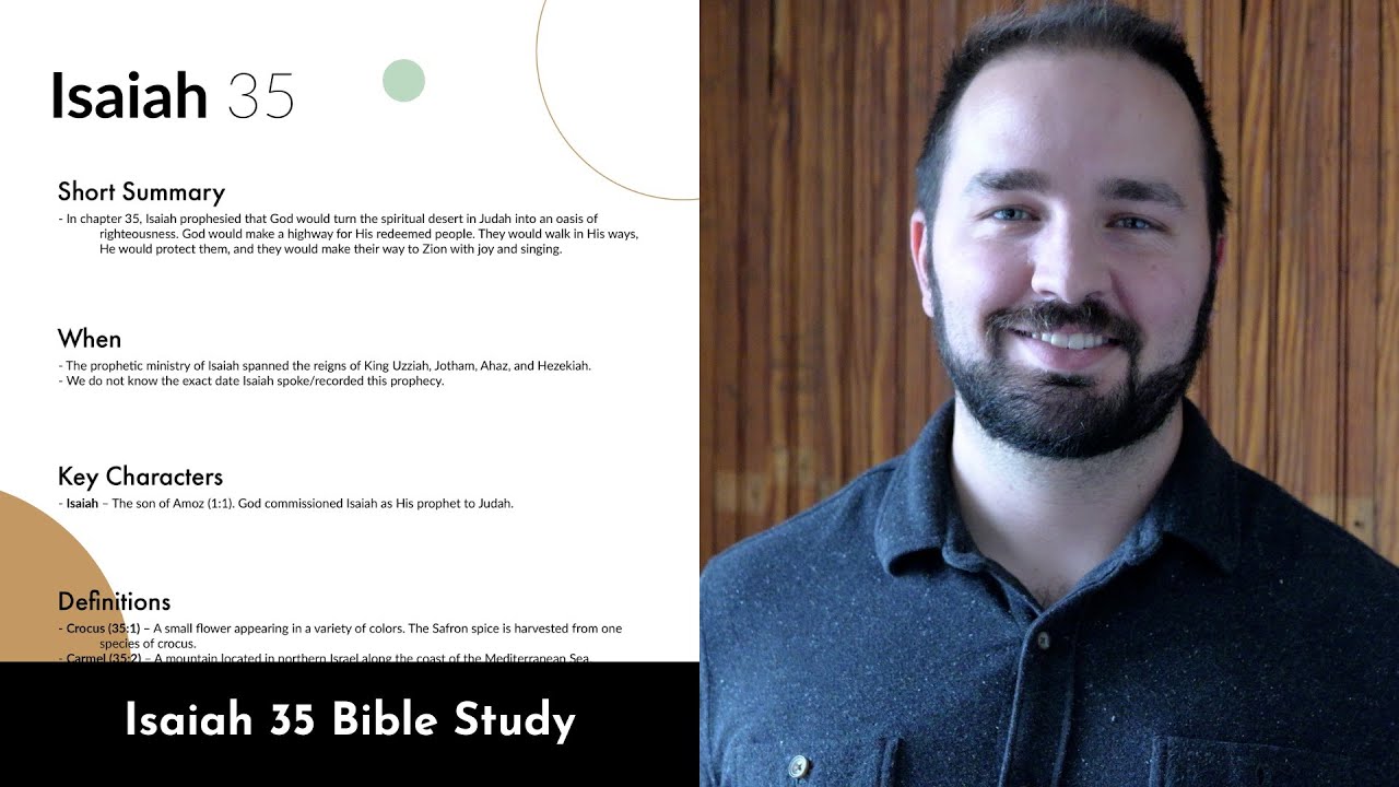 Isaiah 35 - Bible Study, Explanation, and Application