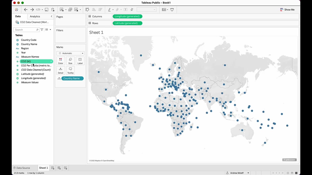 Tableau Assignment #1 - MGMT 2400 - WORLD DATA CO2 EMISSIONS