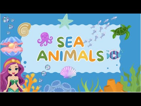 Sea Animals with Ariel the Mermaid | Learn in English | Kids vocabulary | English Educational Video