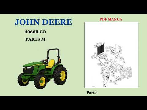 John Deere 4066R Compact Utility Tractor Parts Manual PDF | PC12013 OEM Catalog Download