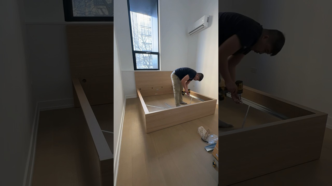 Ikea Malm bed #ikea #dewalt #diy #interiordesign #homeorganization #furniture #homedecor #trend