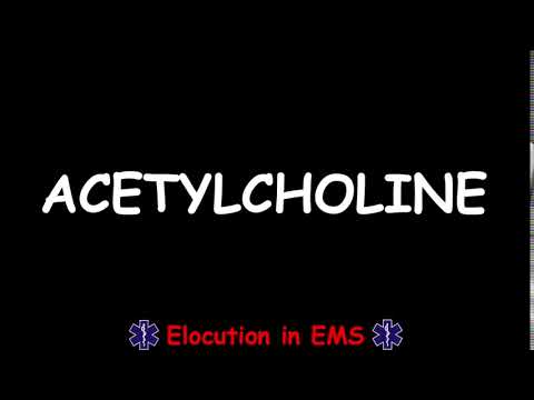 How to Pronounce Acetylcholine | Paramedic | EMT | Medical Terms