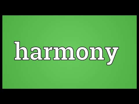 Harmony Meaning