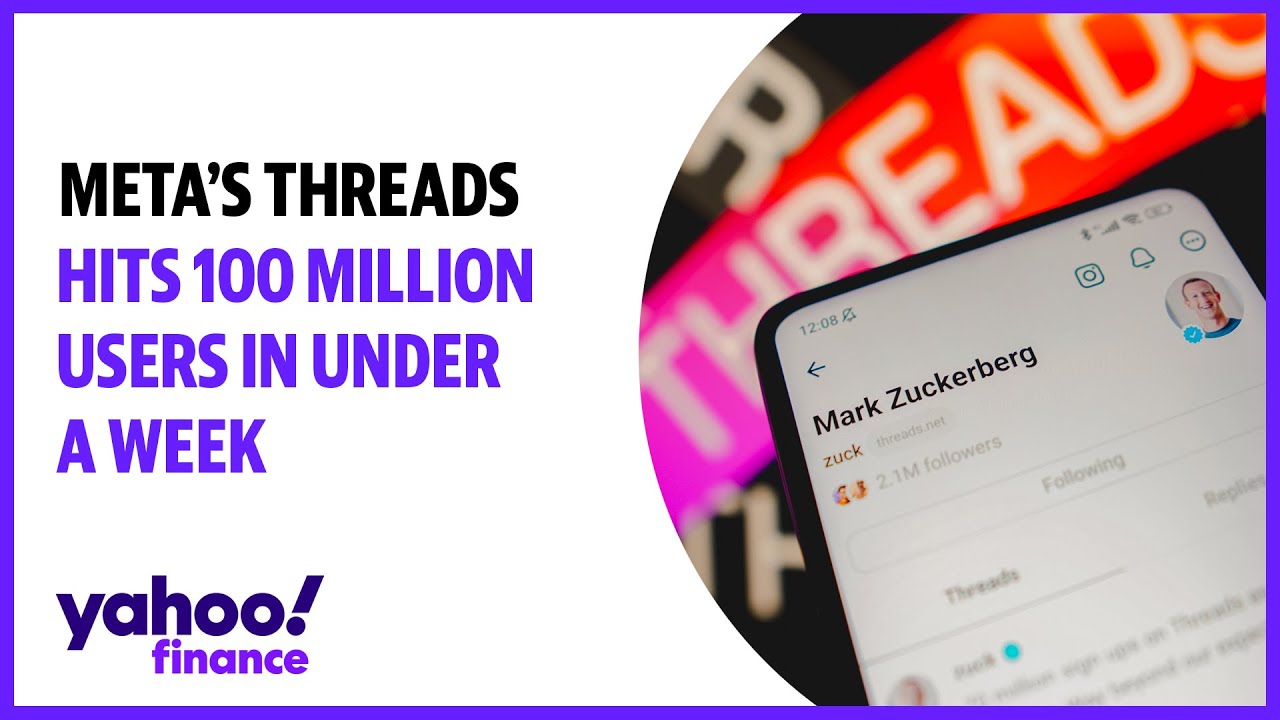 Meta's Threads hits 100 million users in under a week