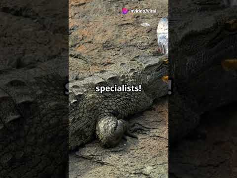 The secret life of rare Gharial crocodile #crocodile #facts #animals #viralvideo