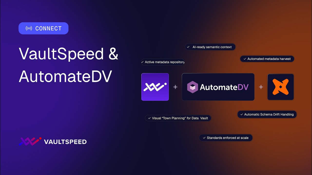 VaultSpeed & dbt Integration: Automating Data Vault with AutomateDV