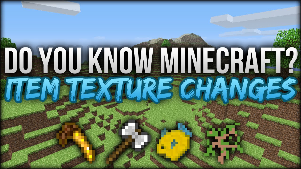 Item Texture Changes - Do You Know Minecraft?