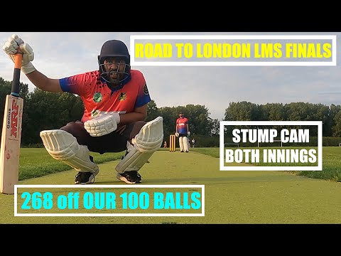 ROAD TO LONDON Last Man Stands UK CRICKET FINALS - Umpire Stump Cam - both innings highlights