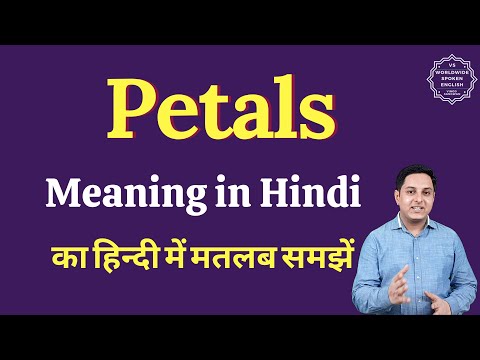 Petals meaning in Hindi | Petals ka matlab kya hota hai | English vocabulary words