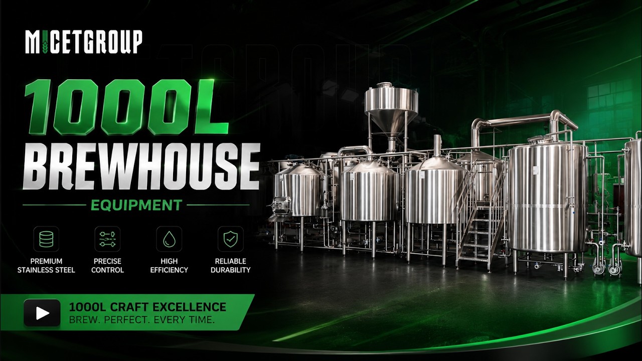 1000L Brewhouse Equipment | Complete Craft Beer Brewing System Showcase