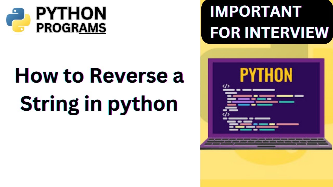 How to Reverse a String in python | python coding exercise