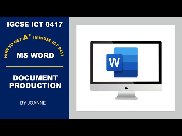 Mastering Document Production for IGCSE ICT with MS Word | Galaxy.ai | Galaxy.ai