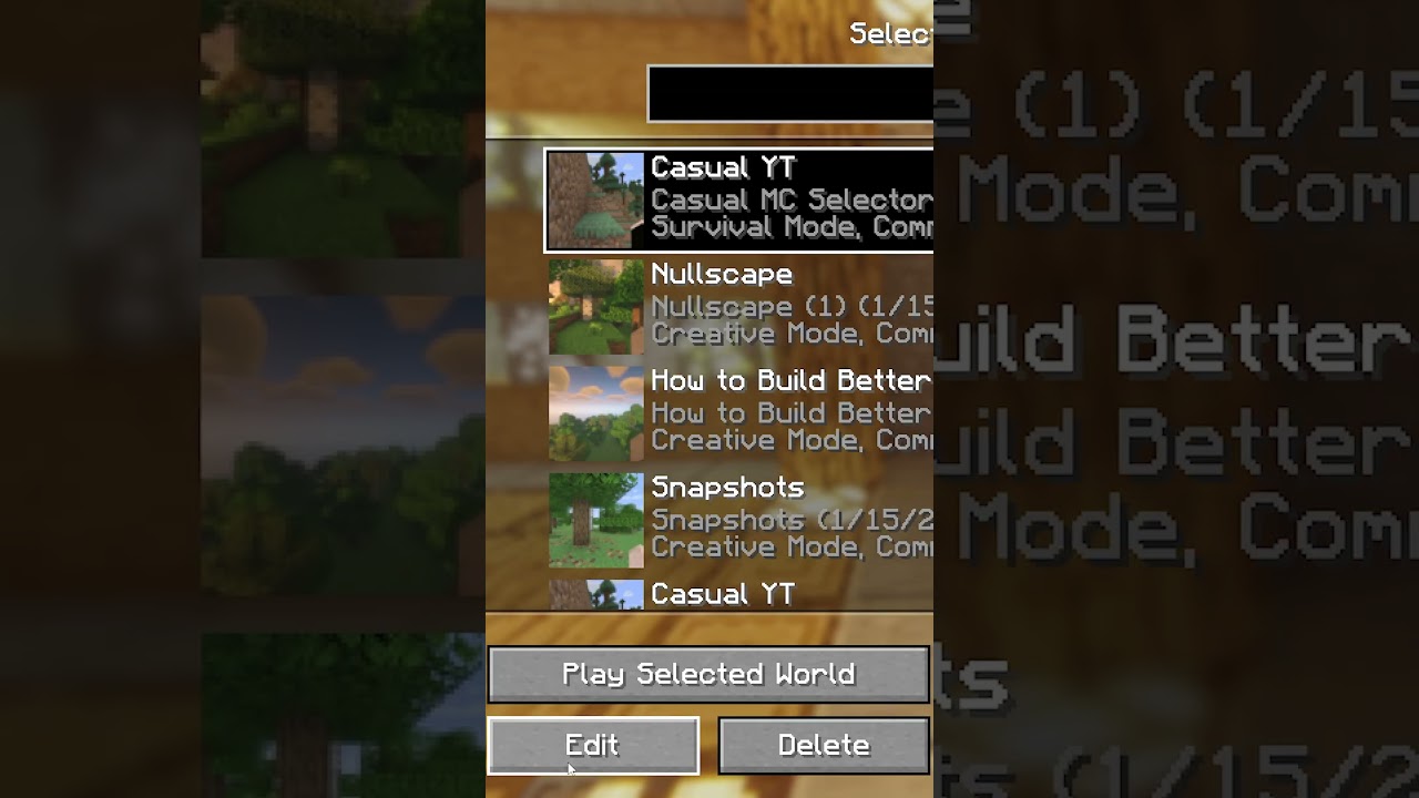 Reset Minecraft World Chunks #minecraft #shorts #minecraftips #minecrafthowto #minecraftresources