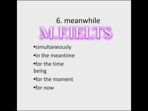 #shorts Meanwhile Synonyms For IELTS Writing And Speaking #ielts #english #viralshorts #ielts2022