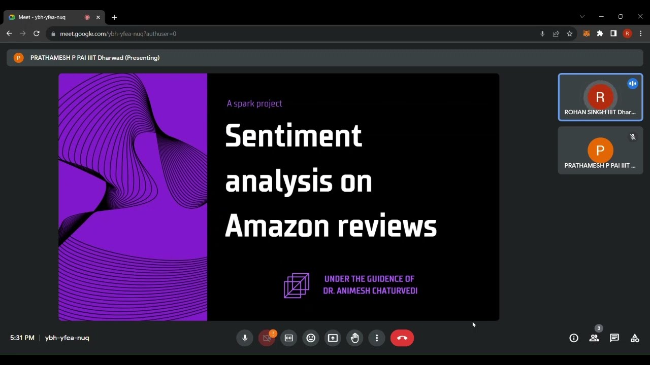 Sentiment analysis on Amazon reviews