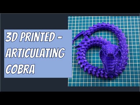 Articulating Cobra 3D Print - Articulated Snake 3D Print