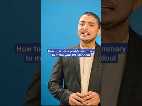 How To Write Resume Profile Summary - With Sample Profile Summary - Indeed India #shorts