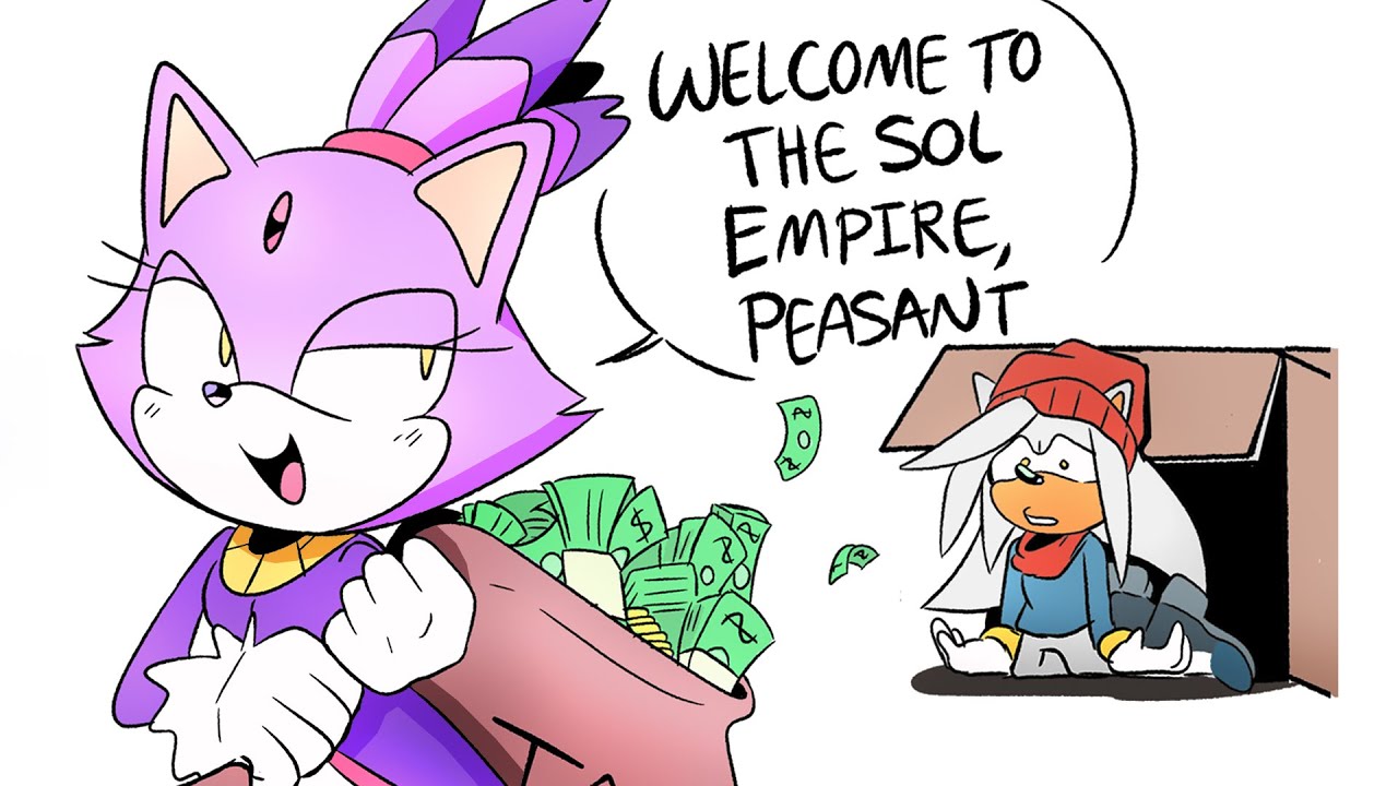 Cat Tax - Silver x Blaze (Silvaze) Sonic Comic Dub Comp