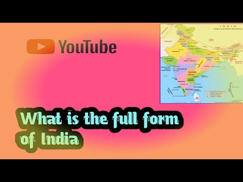 What is Full Form of India.