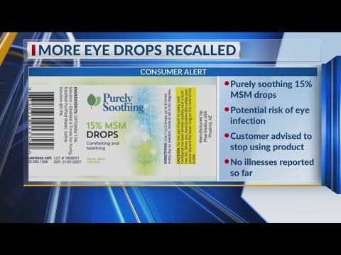 FDA: Two more eyedrops brands recalled due to risks