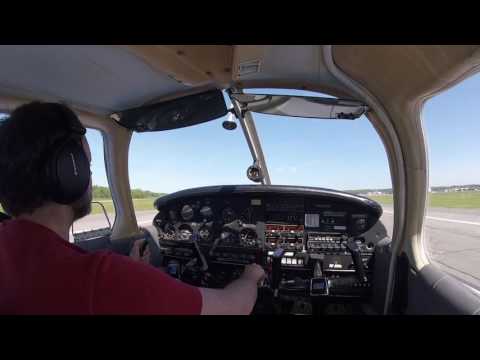My landing at Hanscom Field - Bedford MA