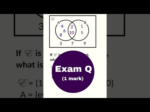 Question on Venn Diagrams #gcse #maths #mathematics #gcsemaths #venndiagram