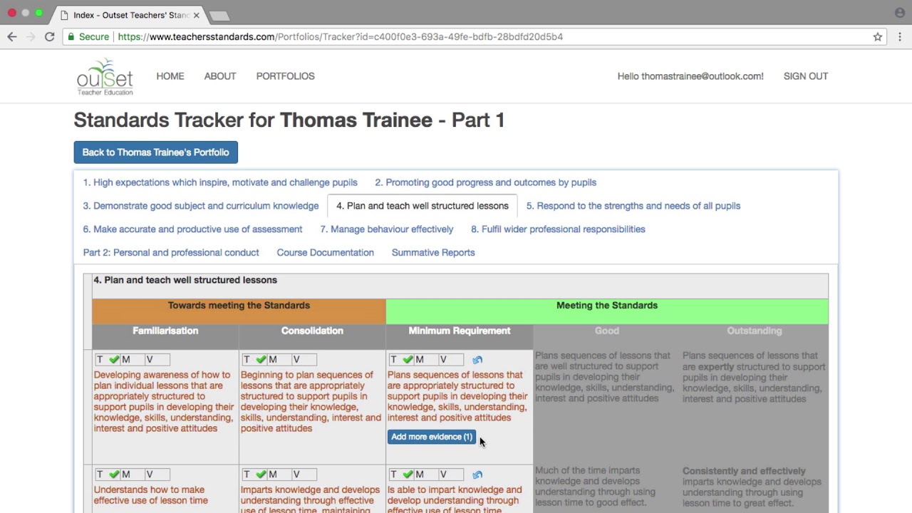 Deleting Documents from the E-Portfolio