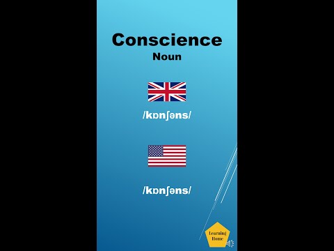Conscience meaning pronunciation and synonyms #Shorts