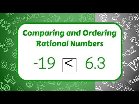 Compare and Order Rational Numbers