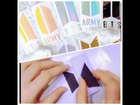 โขHow to make BTS๐ARMY logo#home tips