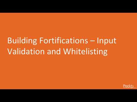 16- Building Fortifications – Input Validation and Whitelisting Blue Team Fundamental
