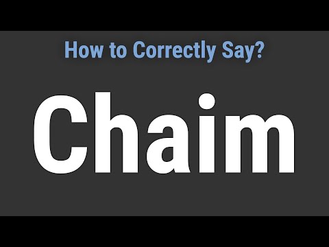 How to Pronounce Name Chaim (Correctly!)