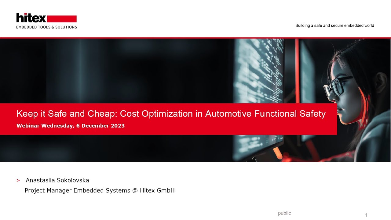 Hitex-Webinar: Cost optimization AUTOSAR