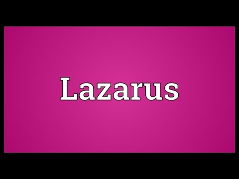 Lazarus Meaning