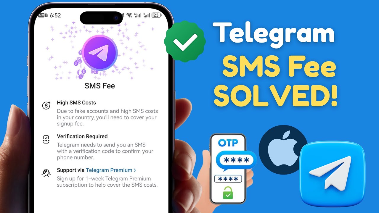 Telegram SMS Fee Problem Fixed in iPhone (100% Working)
