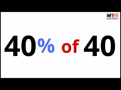 40 percent of 40, Find 40% of 40